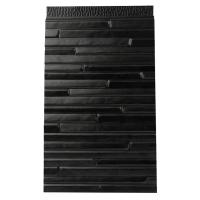 China Black Faux Stone Pattern PU Sandwich Panel 16mm Thickness Metal Siding for Wall Decoration for sale