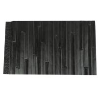 China Black Faux Stone Pattern PU Sandwich Panel 16mm Thickness Metal Siding for Wall Decoration for sale