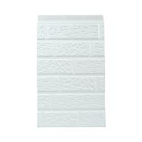 China Classic Brick Pattern Exterior Pu Sandwich Panels Decorative Metal Wall Cladding for sale