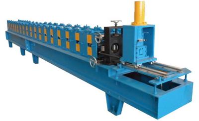China Galvanized Steel Profile Roller Shutter Door Guide Rail Roll Forming Machine With PLC Control for sale