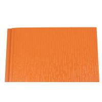 China Orange Color Pu Foam Sandwich Panel Brick Pattern Wall Cladding Decorative Metal Siding for sale