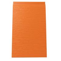 China Orange Color Pu Foam Sandwich Panel Brick Pattern Wall Cladding Decorative Metal Siding for sale