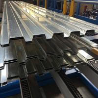 China Steel Floor Deck Roll Forming Machine Full Automatic Building 0.75 - 1.2mm for sale
