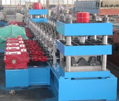 China Galvanized Steel Three-Wave Motorway Guard Rail Roll Forming Machine - 22 kW Power, 20 m/min Speed for sale