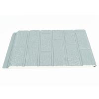 China Silver Color Brick Pattern PU Sandwich Panel 16mm Exterior Metal Wall Siding for sale