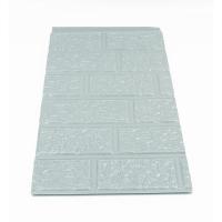 China Silver Color Brick Pattern PU Sandwich Panel 16mm Exterior Metal Wall Siding for sale