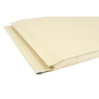 China Warm Color Embossed PU Sandwich Panel B2 Fireproof Decorative Metal Wall Cladding for sale
