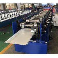 China 300mm Adjustable Roof Panel Roll Forming Machine Bemo Standing Seam With Perforated Holes for sale