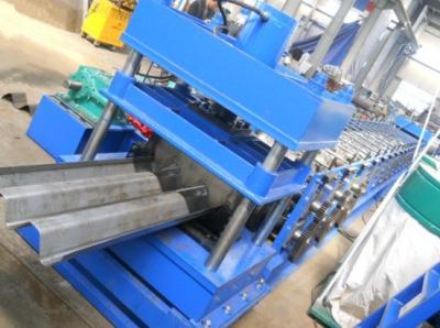 China Galvanized Steel Guardrail Roll Forming Machine 16 Steps 95mm Shaft 380V 3 Phase for sale
