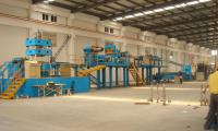 China Color Coating Coil Material PU Sandwich Panel Production Line Driven Power 7.5 KW for sale