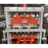 China Double Layer Deck Floor Roll Forming Machine Chain Drive 2-3 Inches 7.5KW for sale
