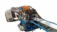 China Fire Damper Frame Roll Forming Machine 1.5mm Automatic With Hydraulic Punching for sale