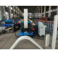 China Drain Pipe Downspout Roll Forming Machine 3x4 Inches Square Rainspout Elbow Making Machine 7.5kW for sale