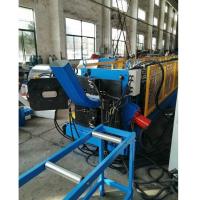 China Square Pipe Downspout Roll Forming Machine 3x4 Inches Aluminium Rainspout Elbow Making Machine 24 Stations for sale
