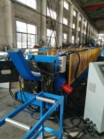 China Color Steel Downspout Roll Forming Machine 0.8mm Square Rainspout Elbow 220x100mm for sale