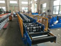 China Color Steel Downspout Roll Forming Machine 0.8mm Square Rainspout Elbow 220x100mm for sale