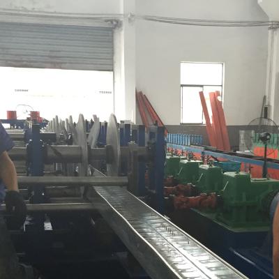China Aluminum Cable Tray Roll Forming Machine 100-500mm Width 4-6m/min Speed for Ceiling Roofing Structures for sale