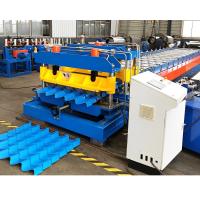 China SGS 0.8mm Glazed Tile Roll Forming Machine Color Coated Step 7.5kw for sale