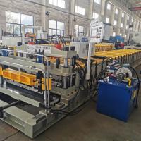 China 1000mm Metal Roofing Roll Forming Machine Color Painted Steel Glazed Tile 16 Stations 7.5kw for sale