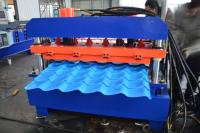 China Glazed Tile Roll Forming Machine 0.4-0.7mm Steel 380V PLC Control Roofing Making Machine for sale