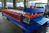 China Glazed Tile Roll Forming Machine 0.4-0.7mm Steel 380V PLC Control Roofing Making Machine for sale