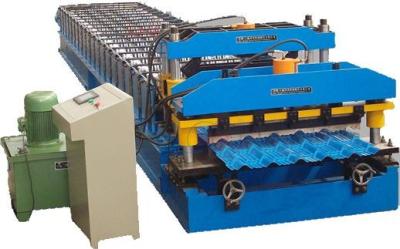 China 12000x1400x1000mm Roof Sheet Roll Forming Machine 7.5kw 16 Stations for sale