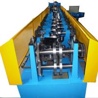 China Cr12 Mould Steel CZ Purlin Roll Forming Machine 80-350mm 1.5-2.5mm Post Cutting for sale