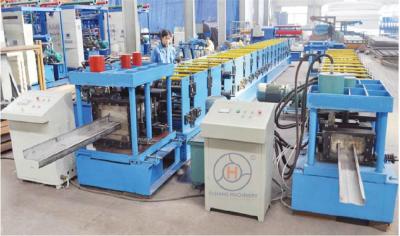 China C Z Purlin Roll Forming Machine 18 Stations 380V 3 Phase Steel Channel Purlin Mill for sale