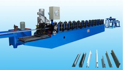 China Aluminum Ceiling Tee Bar Roll Forming Machine 0.4-0.7mm 18-20m/min for Steel T Grid Carrier for sale