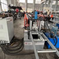 China 1.5Mm Shutter Door Rail Roll Forming Machine Galvanized Steel Coils C Profile With Notch for sale