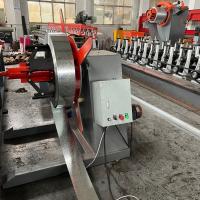China 40 * 50mm Shutter Slide Door Roll Forming Machine Galvanized C Channel 5m / Min for sale