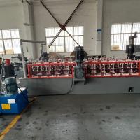 China 1.3mm Top Hat Stud and Track Roll Forming Machine Steel Light Keel Omega Profile 12 Rollers 5.5kW for sale
