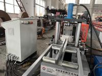 China Galvanized Steel Door Rail Roll Forming Machine 1.3-1.5mm 40x50mm C Profile for sale