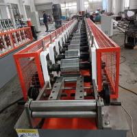 China Galvanized Steel Door Rail Roll Forming Machine 1.3-1.5mm 40x50mm C Profile for sale