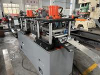 China Galvanized Steel Door Rail Roll Forming Machine 1.3-1.5mm 40x50mm C Profile for sale