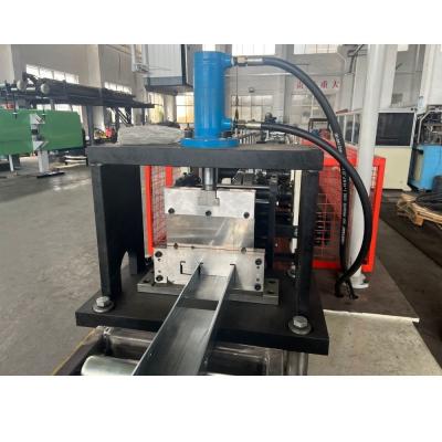 China 0.4mm C U Stud Track Drywall Roll Forming Machine C100 C150 Adjustable With Punching Holes for sale