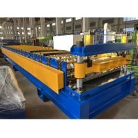 China Double Rib 5V Roof Tile Roll Forming Machine 24 Inch Coverage 15m/min Speed for sale