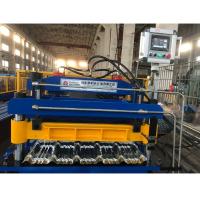 China 0.3mm - 0.8mm PPGI Roof Panel Roll Forming Machine Glazed Tile for sale
