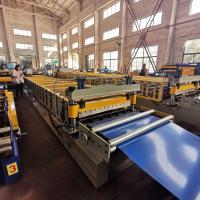 China Glazed Tile Roof Panel Roll Forming Machine 0.3mm - 0.8mm Romantile Orientile for sale