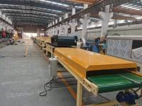 China 16mm PU Sandwich Panel Production Line 383mm Width Rubber Belt Continuous Foaming Machine for sale