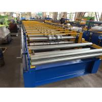 China Trapezoidal Roof Panel Making Machine Sheet Roll Former 12m / Min 0.8mm for sale