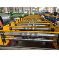 China Trapezoidal Roof Panel Making Machine Sheet Roll Former 12m / Min 0.8mm for sale