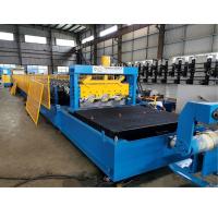 China Industrial Roofing Deck Roll Forming Machine 22 Gauge RN100-35 Galvanized Steel 7.5KW for sale