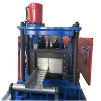 China 100mm - 600mm Moderate Cable Tray Roll Forming Machine Galvanized Steel Perforated for sale