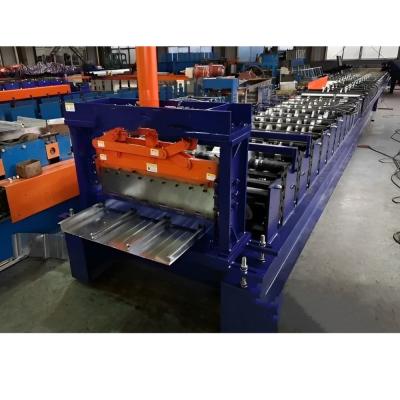 China 600mm Roof Floor Deck Roll Forming Machine Width Closed Necking Versa Dek Dovetail for sale