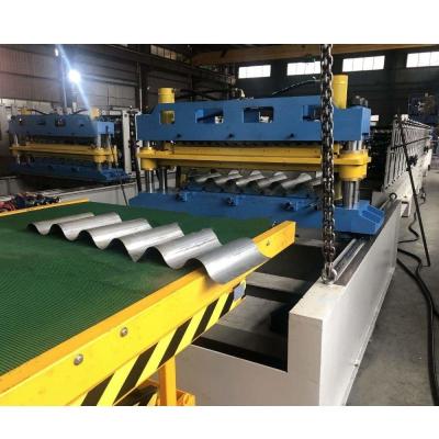 China Corrugated Metal Double Layer Roof Panel Roll Forming Machine High Speed 30M / Min for sale