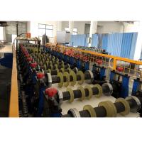 China 200 - 500mm Adjustable Upright Shelf Back Panel Roll Forming Machine With Punching Holes for sale
