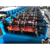 China Aluminum Steel Self Lock Standing Seam Roof Panel Roll Forming Machine 0.4-0.8mm Thickness for sale