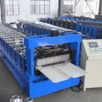 China Aluminum Steel Self Lock Standing Seam Roof Panel Roll Forming Machine 0.4-0.8mm Thickness for sale