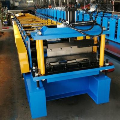 China 0.8mm Roof Wall Panel Roll Forming Machine Color Coated Aluminum Soffit Fascia Flush Liner 18 Stations for sale